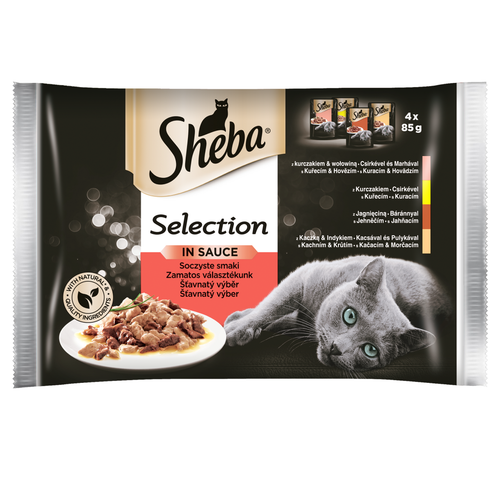SHEBA SÉLECTION EN SAUCE NOURRITURE POUR CHAT 4X85G 3065890100145 | eBay