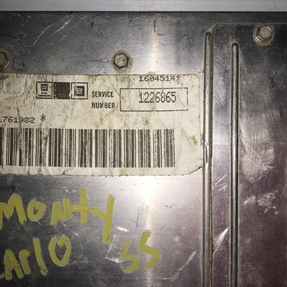 85 86 Pontiac 6000 Engine Control Computer ECM ECU 1226865 2 | eBay