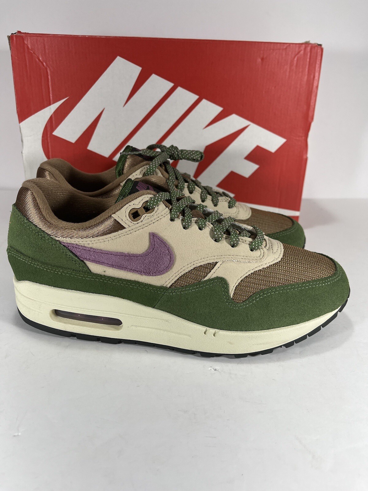 Nike Air Max 1 NH Treeline Skunk Shoes Size Mens 7 / … - Gem