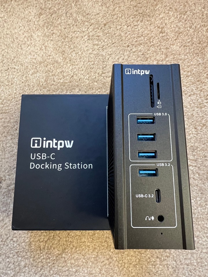 Intpw 5K USB-C 16 in 1 Dual Monitor Docking Station; Model IF-507; Win ...