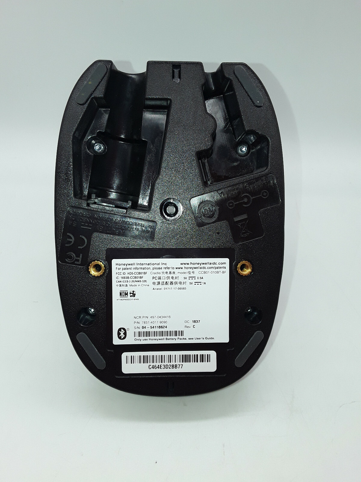 Honeywell CCB01-010BT-07N-BF Charging Base Wired For Bar Code Scanner ...