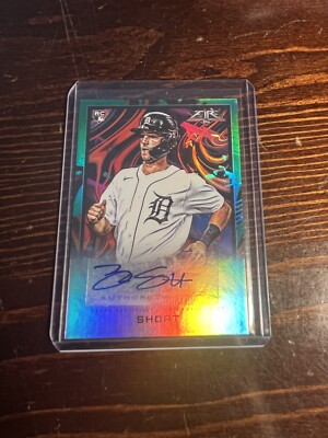 Zack Short Topps Fire Rookie Autograph Green #36/75 Detroit Tigers | eBay