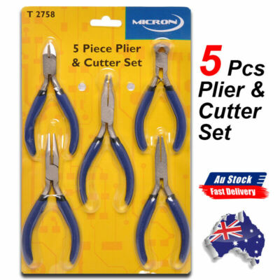 5 Piece Plier & Cutter Set general purpose and electronics use | eBay ...