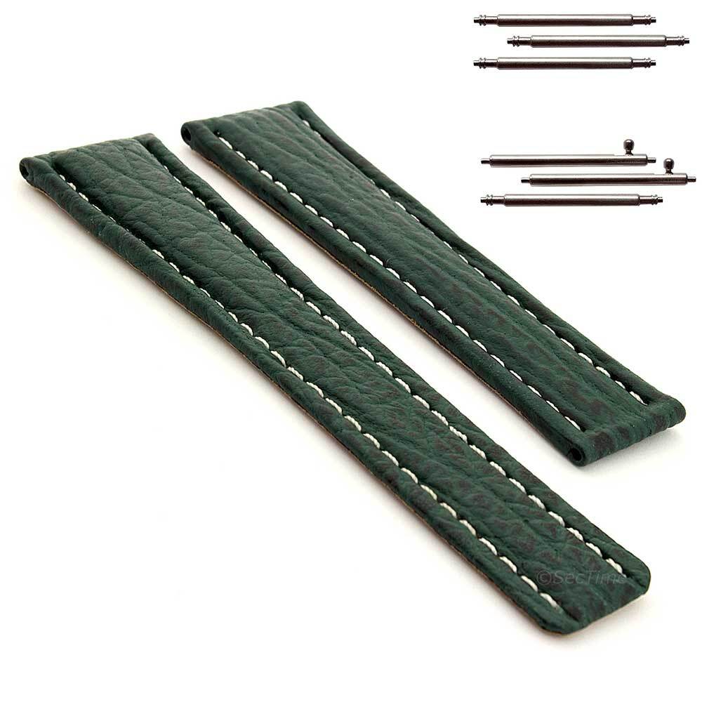 Genuine Shark Skin Leather Watch Strap Band for Breit. 22/18 or 20/18 ...