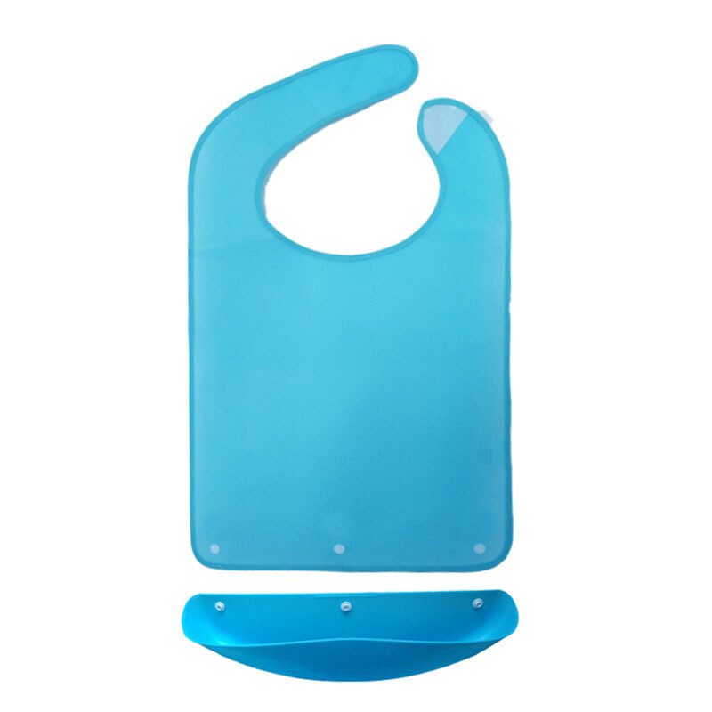 Waterproof Adult Bib for Eating Leakproof Apron Washable Mealtime ...