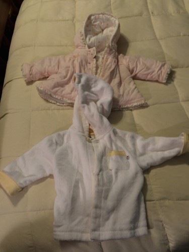 2 TODDLER 6-9 MONTHS JACKET COAT LOT SET ABSORBA & LITTLE ME BOTH SIZE ...