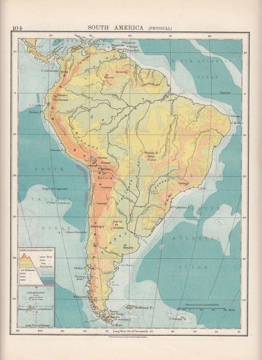 Andes World Map