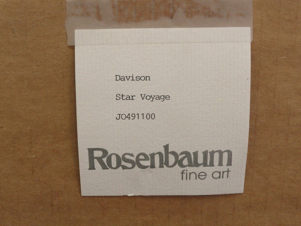 MONUMENTAL SIGNED CHARLES DAVISON SOUTHWEST ABSTRACT ART MONOTYPE 1/1 ...