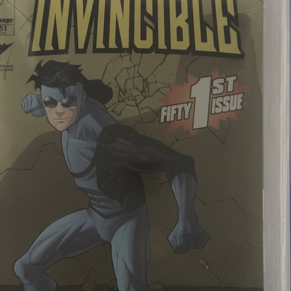 Invincible 51 CGC 9.9 Skybound Shop Edition Foil Cover Reprints #51 ...