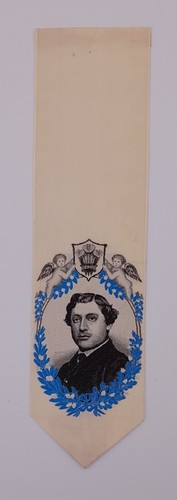 Silk Bookmark Favour Stevens Stevengraph HRH THE PRINCE OF WALES ALBERT ...