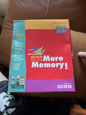 Quarterdeck QEMM More Memory! Version 7.5 New Sealed BIG BOX Windows ...