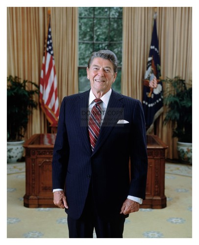 PRESIDENT RONALD REAGAN OFFICIAL WHITE HOUSE PORTRAIT 8X10 PHOTOGRAPH ...