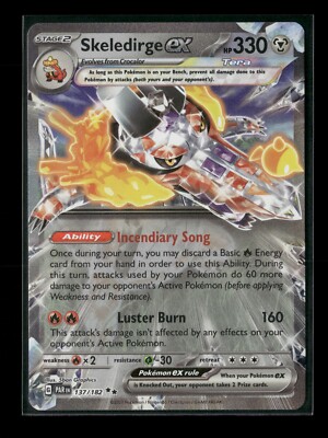 Skeledirge ex 137/182 Paradox Rift Double Rare HOLO Pokemon Card NM | eBay
