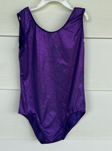 Girl’s Size 130 Purple Shimmery Gymnastics Leotard | eBay