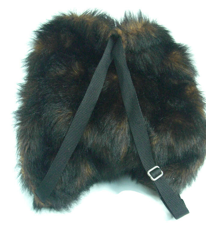 Senitt Bear Backpack NWT Brown Furry Bear Face Handcrafted in Canada | eBay