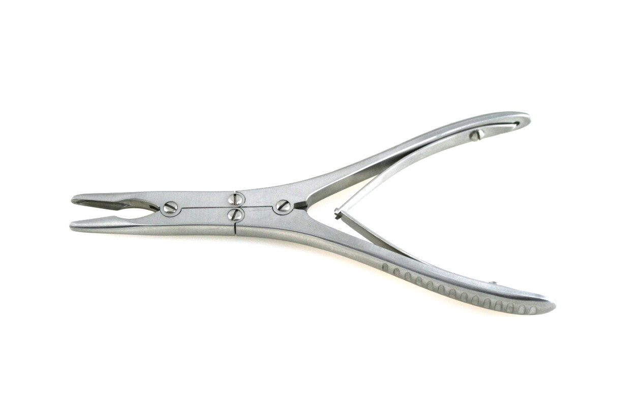 Ruskin Rongeur 7.25" Straight Jaws 5mm Bite Double Action Spring Handle ...