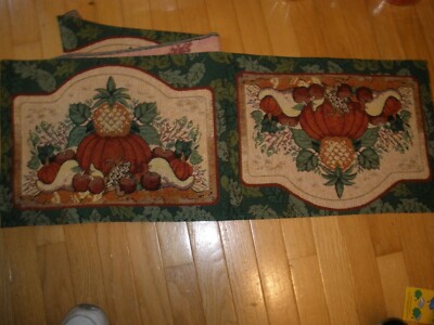 Fall Pumpkins Tapestry Table Runner EUC 12" x 68" (SU71) | eBay