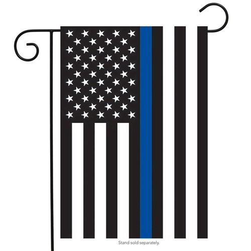 Thin Blue Line Police Garden Flag Patriotic Emergency Services 28" x 40 ...