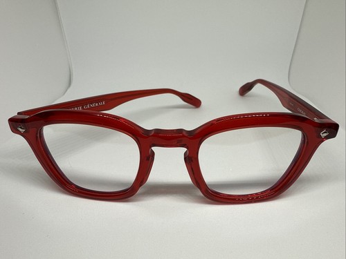 Lunetterie Generale Designer Cognac Red Frame 49mm Eyeglasses | eBay