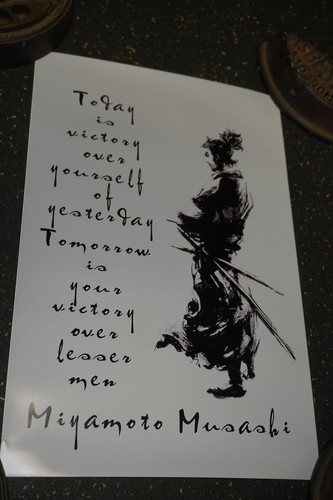 Miyamoto Musashi Today is Victory Over Yourself Poster | eBay