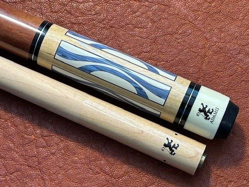 Adam II pool cue with Maple Shaft. Uni-Loc Quick Joint. Wrap-less Cue ...