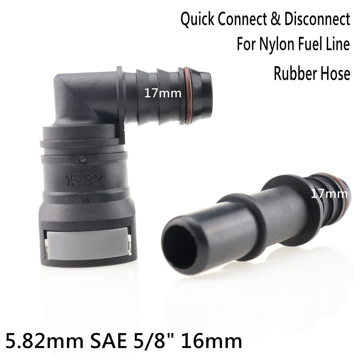 15.82mm SAE 5/8" 16mm 90- Elbow Fuel Line Quick Connect Release Hose ...