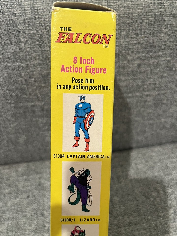 Marvel 1974 MEGO WGSH THE FALCON All Original MIB Box Captain America ...