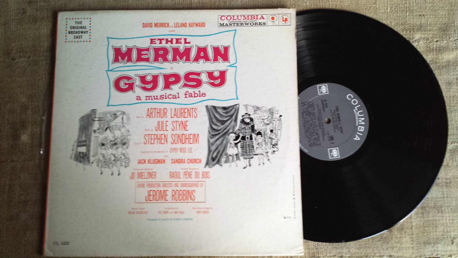 Ethel Merman, Jule Styne And Stephen Sondheim ‎– Gypsy - A Musical ...