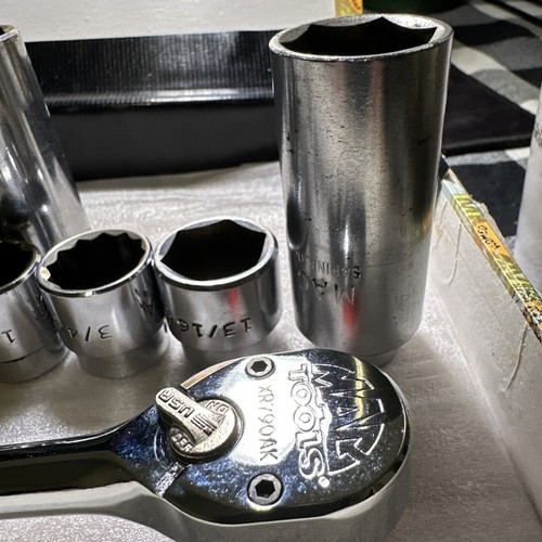 MAC TOOLS 12 Peice set, 11 Sockets in order + BR.NEW Mac Ratchet XR790AK CHEAP ! | eBay