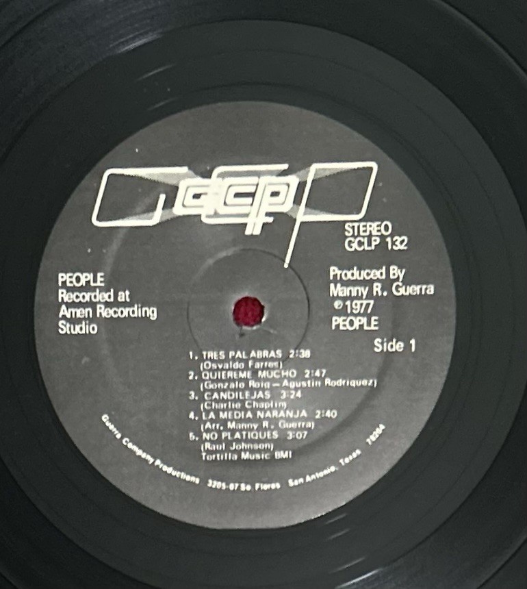 DAVID MAREZ-PEOPLE-1977-GUERRA GCLP 132-EARLY TEJANO-PURO TEJANO VG++ ...