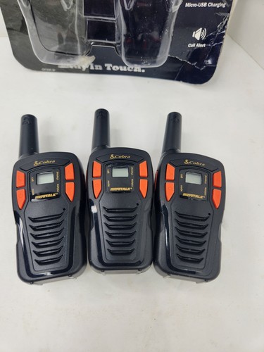 LOT OF 3 Cobra MicroTalk CXT195 2-Way Radios Walkie Talkies Tested Good ...