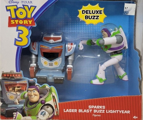 NEW/SEALED-DISNEY TOY STORY 3 DELUXE BUZZ SPARKS LASER BLAST LIGHTYEAR ...