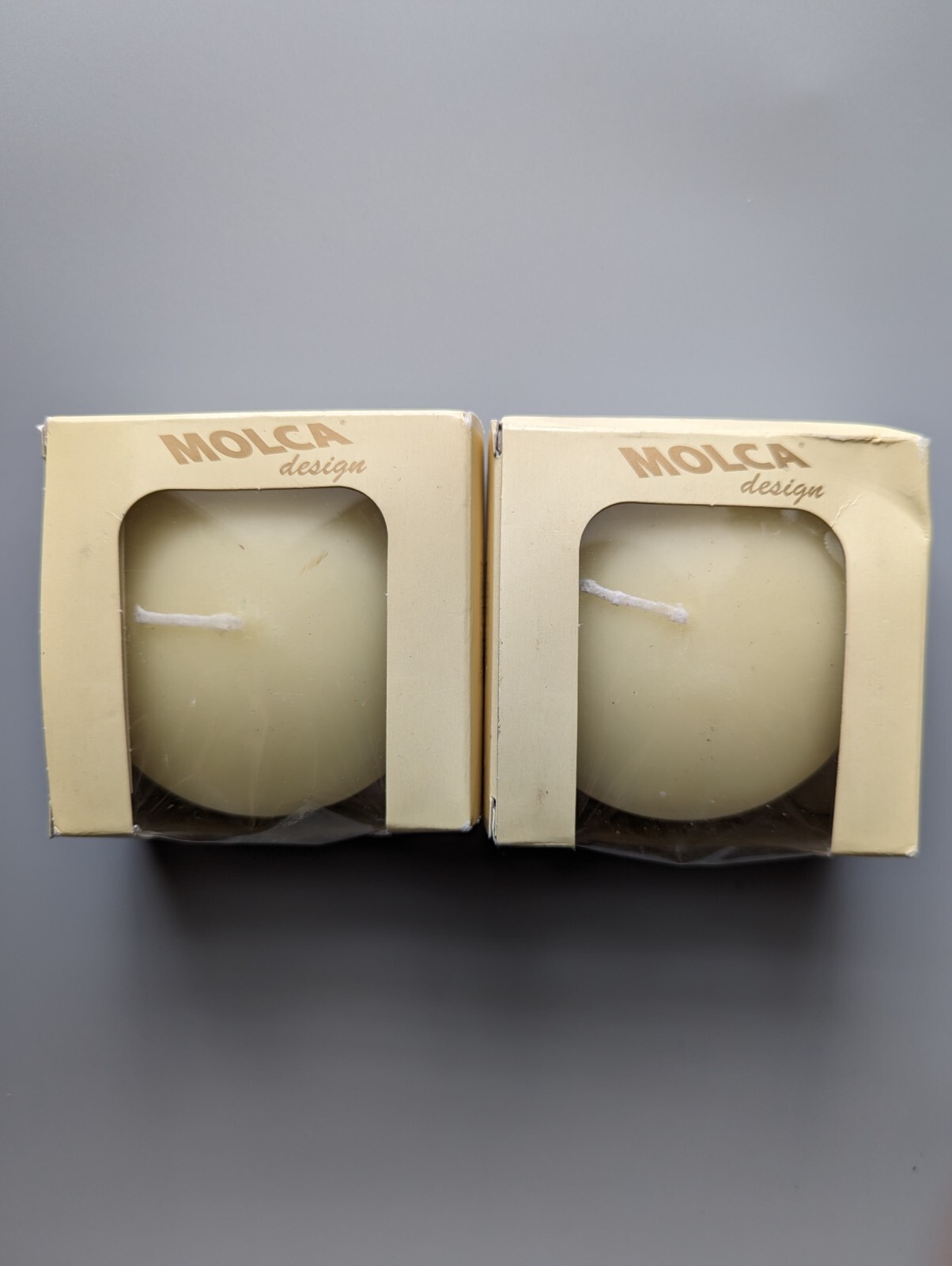 Lot of 2 Molca Design Floating Candles Ivory 3" Paraffin Wax 13 Hours - New | eBay