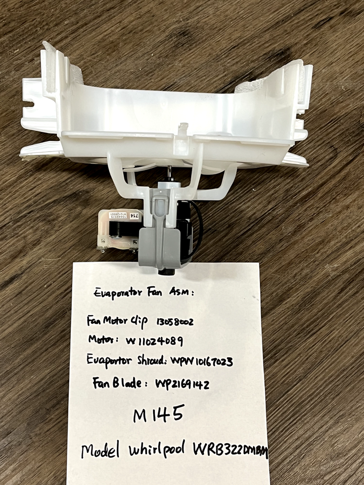 Evaporator Fan Motor ASM W11024089 for Whirlpool Refrigerator ...