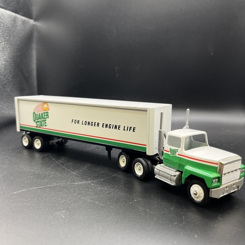 Quaker State 18 Wheeler Tractor Trailer Custom Produced Truck Mode NIB ...