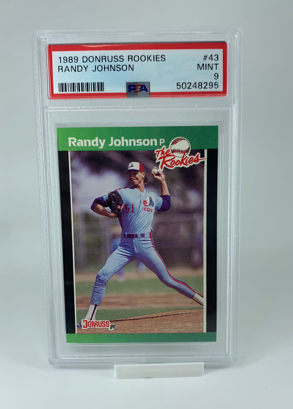 1989 DONRUSS ROOKIES RANDY JOHNSON #43 ROOKIE CARD RC PSA 9 MINT | eBay