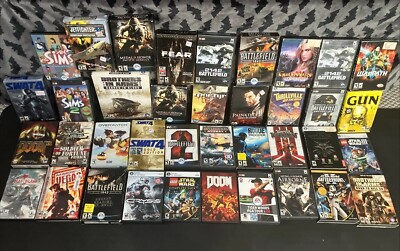 Huge 35+ Video Game Lot PC Games CD-ROM Big Box Most CIB Great ...