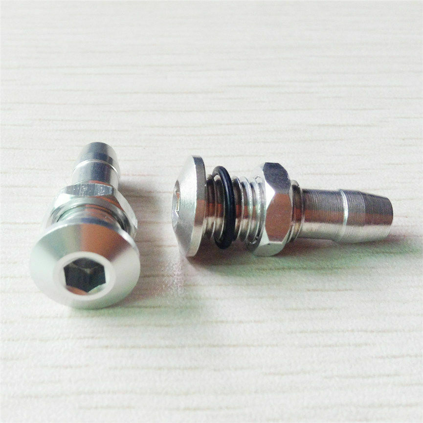 2Pcs M8 Aluminum Water Outlets for RC Boat Water Cooling Drainage Mouth ...
