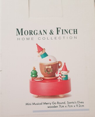Morgan and Finch Christmas Xmas Music Musical Box Ornament Wonderful ...
