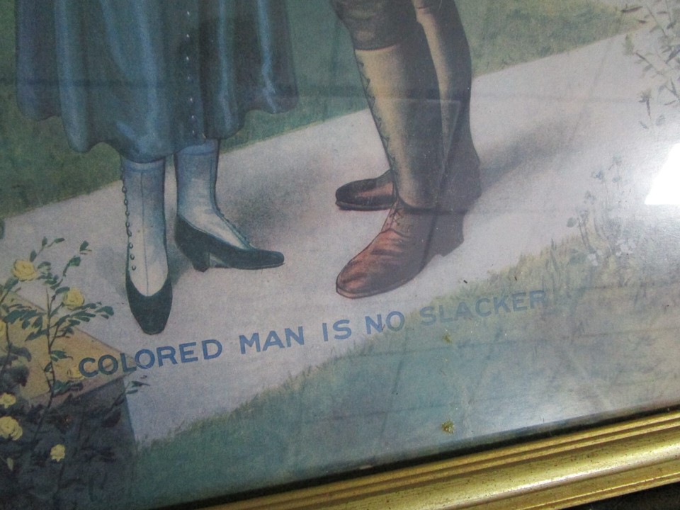 COLORED MAN IS NO SLACKER PRINT FROM FAMOUS POSTER BY Renesch, E. G ...