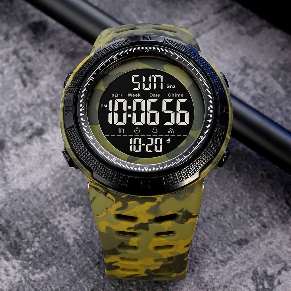 SKMEI Men Watch Outdoor Digital Sport Wristwatch Countdown LED Light ...