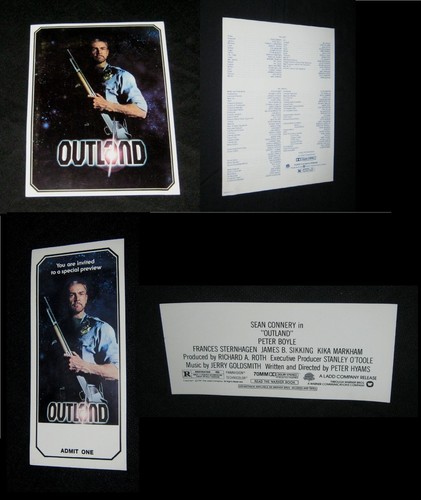 Original OUTLAND Press Kit Special Screening Program & Pass SEAN ...