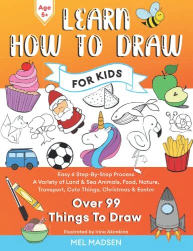 Learn How To Draw For Kids: Easy 6 Step-By-Step Process For Lear | eBay