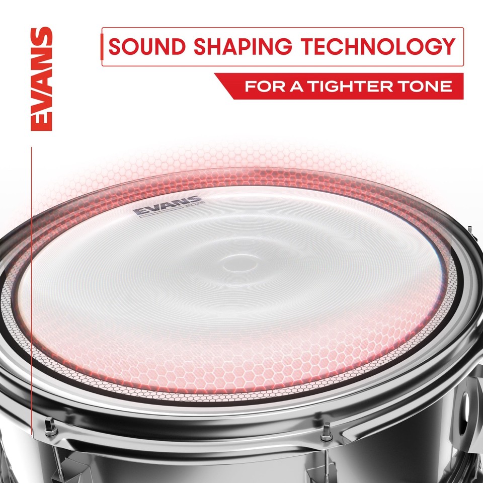 Drum Heads - EC2S Clear Fusion Pack (10", 12", 14") with 14" HD Dry ...