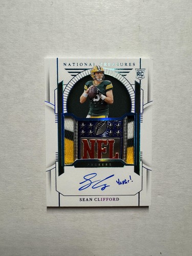 2023 National Treasures Sean Clifford Rookie Patch Auto Platinum NFL ...