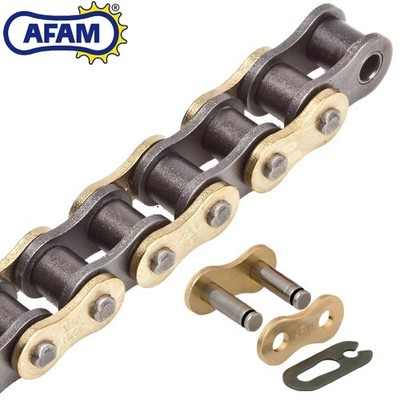 AFAM Kette für Suzuki DR 125 S 1992 SF43B Rennkette 428MX-G gold ...