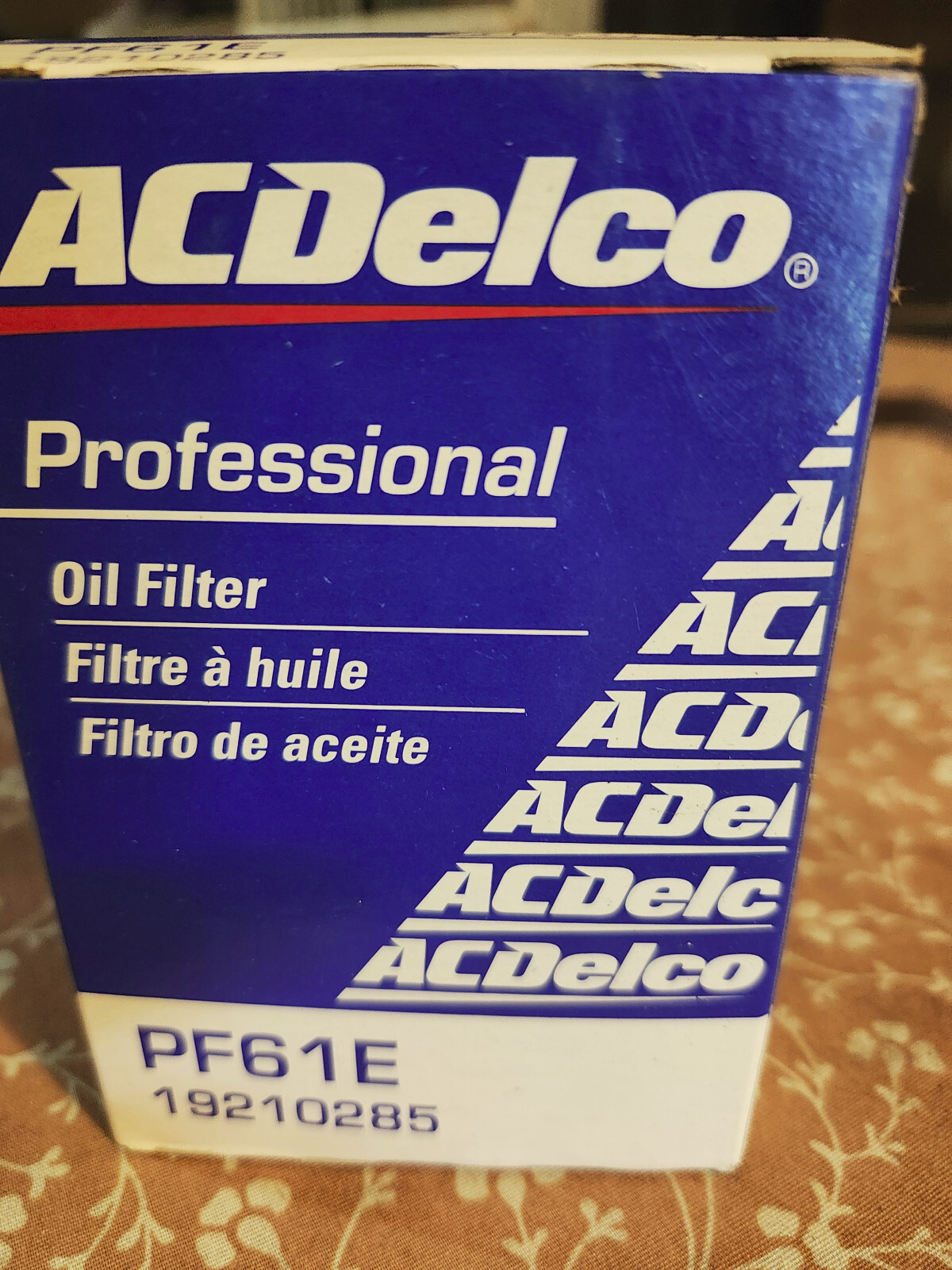 PF61E AC DELCO OEM GM GENUINE PARTS SPIN-ON OIL FILTER (19210285) | eBay