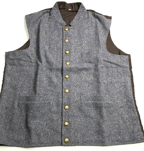 CIVIL WAR CS CSA CONFEDERATE WOOL INFANTRY JACKET VEST-XLARGE 48R | eBay