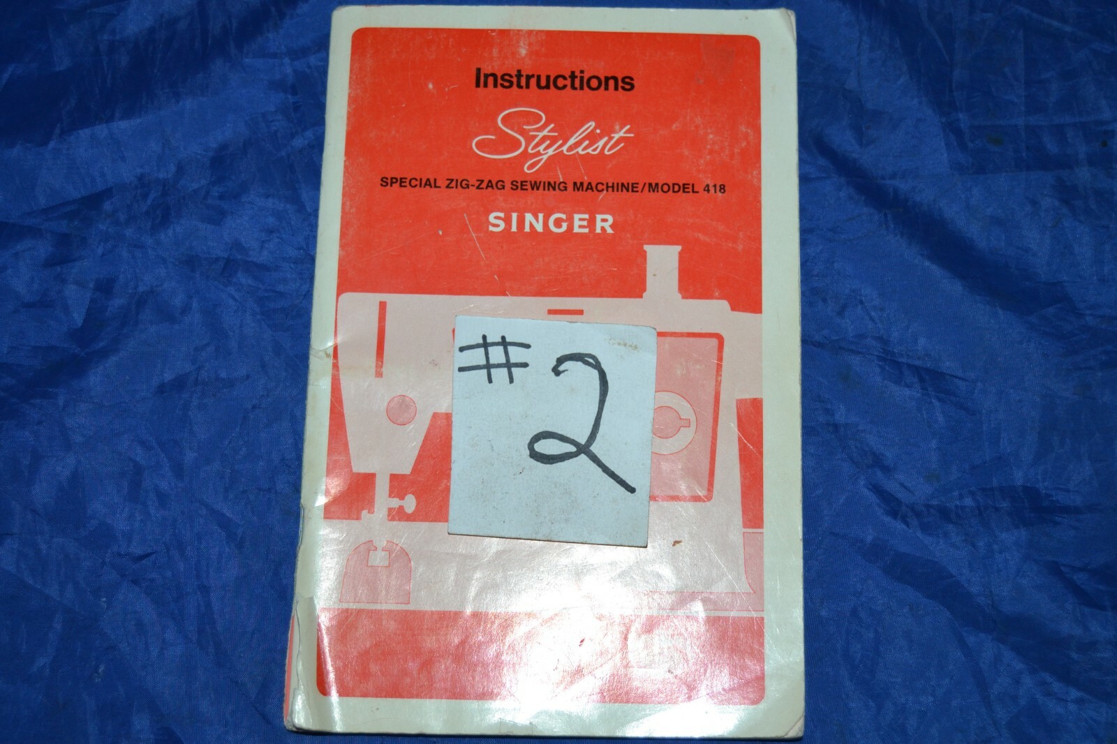 SINGER STYLIST SEWING MACHINE MANUALS MODELS 418, 538, 774 ORIGINALS IN ...