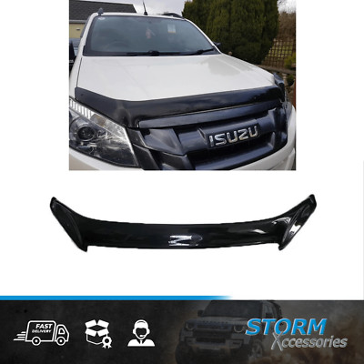 BONNET GUARD PROTECTOR - BUG/STONE SHIELD IN BLACK FOR ISUZU D-MAX 2017 ...